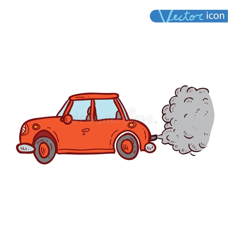 Auto Die Rook, Vector Uitzenden Vector Illustratie - Illustration of ...