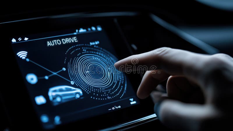 Auto Drive Interface with GPS Tracking and Vehicle Monitoring Features ...