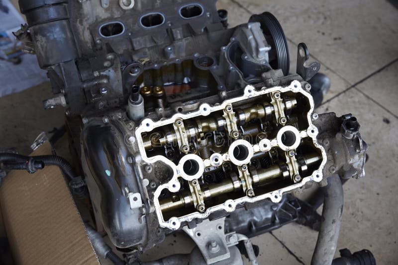 Auto engine stock image. Image of engine, device, repaired - 64510589