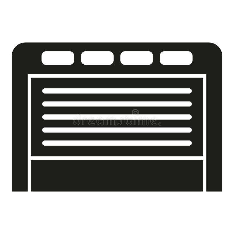 Auto Fence Icon Simple Vector. Door Security Stock Vector ...