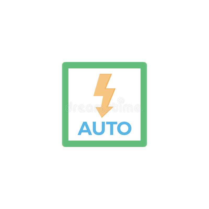 Auto Flash Vector Icon Sign Symbol Stock Vector - Illustration of ...