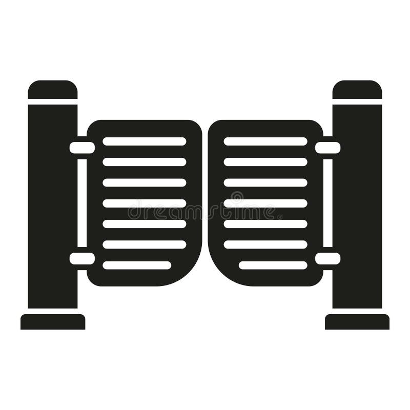 Auto Gates Icon Outline Vector. Automatic Security Stock Vector ...