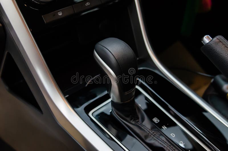 Auto Gear Car Inside a Modern Car Stock Photo - Image of radio ...