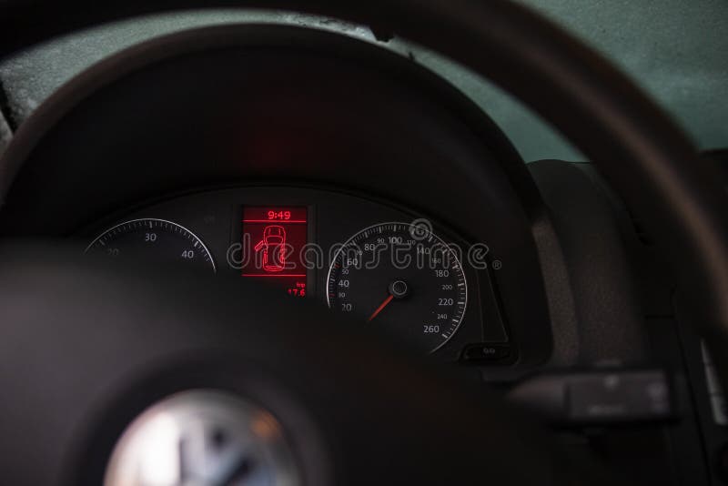 Auto Helado Interior, Cierre Del Tablero De Mandos Del Coche Interior ...