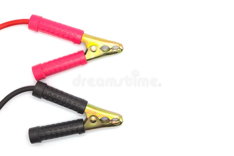 Auto Het Laden Verbindingsdraad Op Witte Achtergrond Stock Foto - Image ...