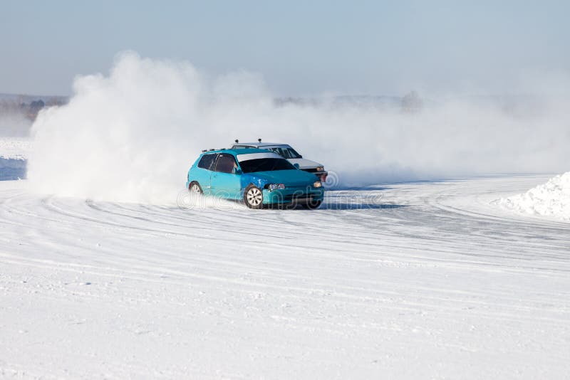 Auto ice racing stock image. Image of championship, drive - 66141681