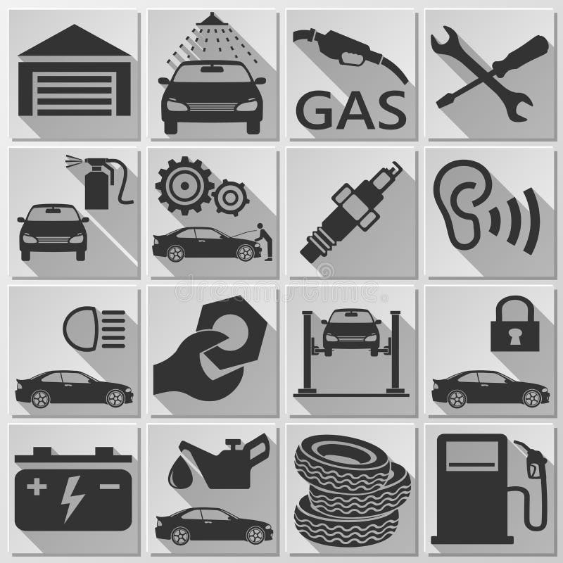 Auto - Icon Set stock vector. Illustration of isolated - 43754065