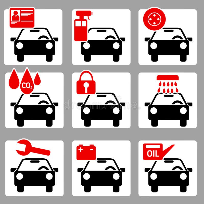 Auto icons 1 stock vector. Illustration of icon, shop - 27719167