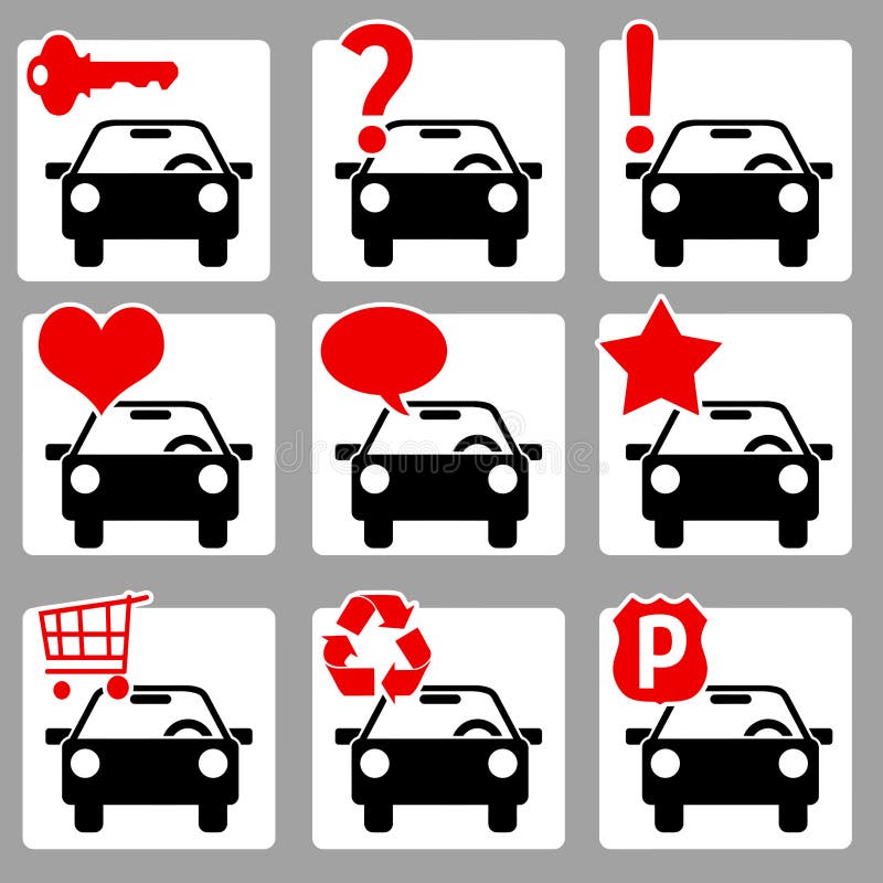 Auto icons 2 stock vector. Illustration of collection - 27719192
