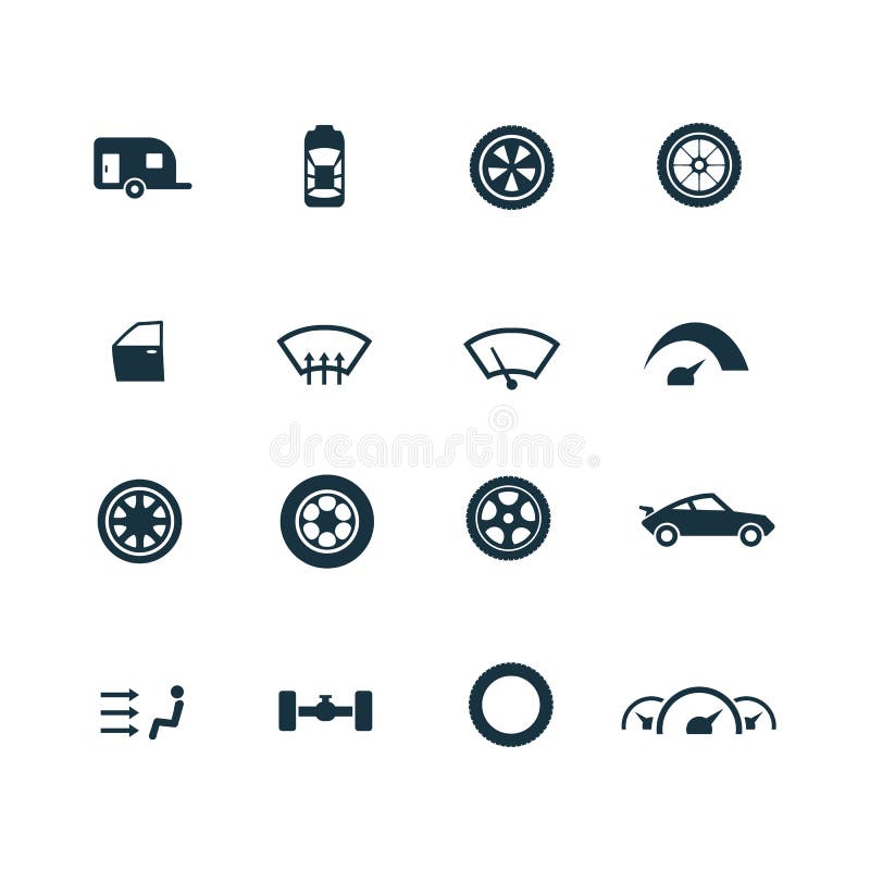 Auto icons stock vector. Illustration of automobile, icon - 30818217