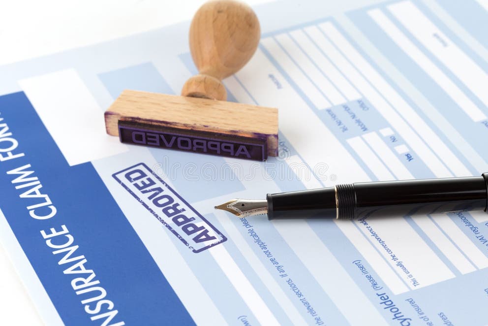 Auto insurance claim form stock photo. Image of business - 64180142