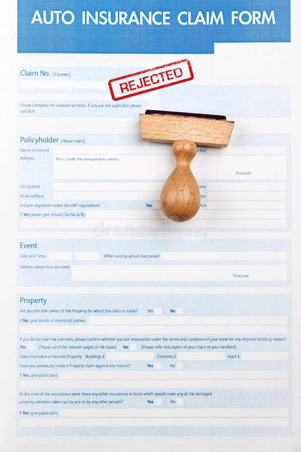 Auto insurance claim form stock image. Image of business - 63747019