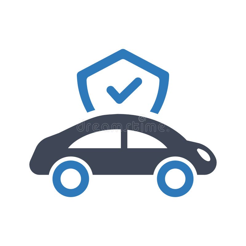 Auto Insurance Icon Vector Graphics Stock Vector - Illustration of ...