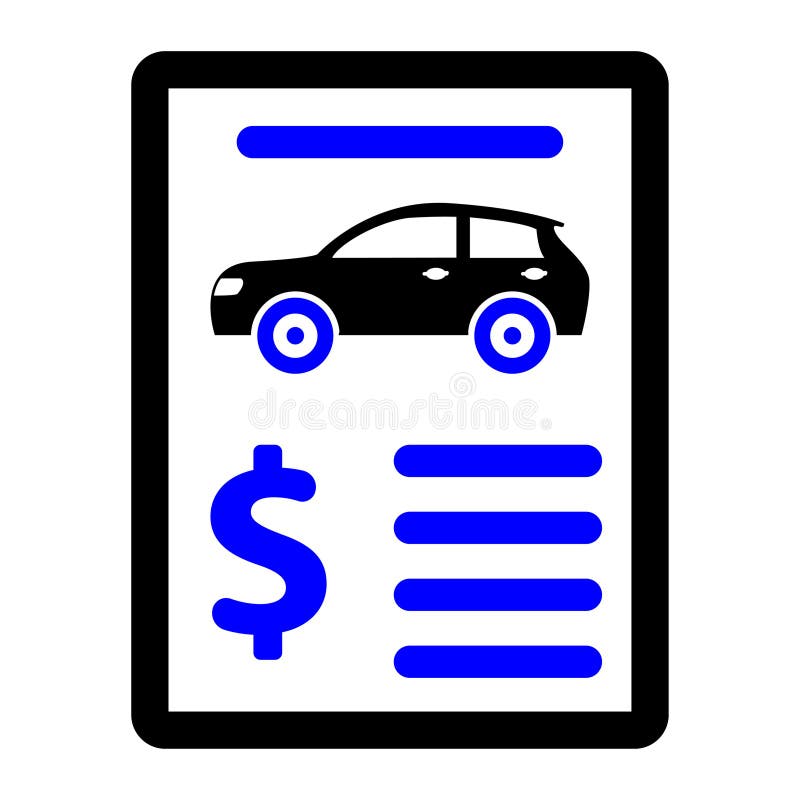 Auto Insurance Policy Icon stock vector. Illustration of design - 295795120