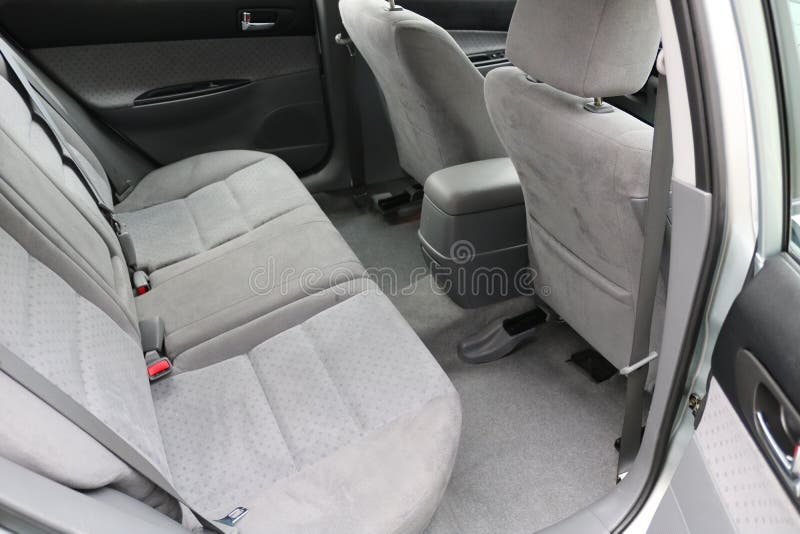 Rear Seats of a Car Interior. Stock Photo - Image of interior, seats ...