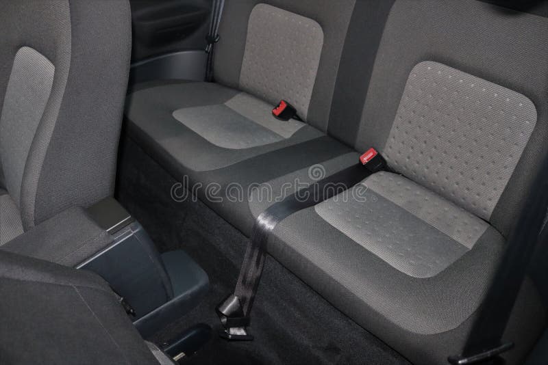 Auto Interior with Back Seats. Stock Image - Image of transportation ...