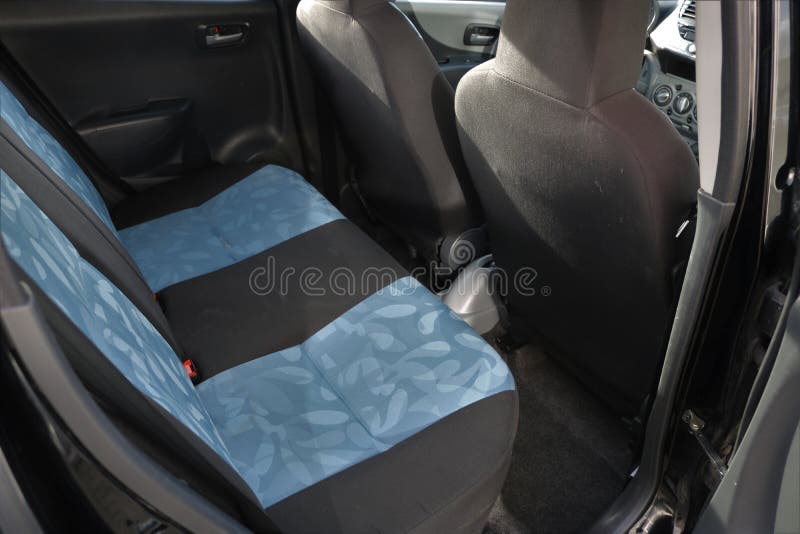 Auto Interior with Back Seats. Stock Image - Image of automobile ...