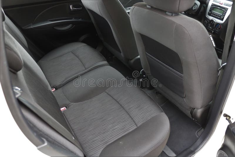Auto Interior with Back Seats. Stock Image - Image of transportation ...