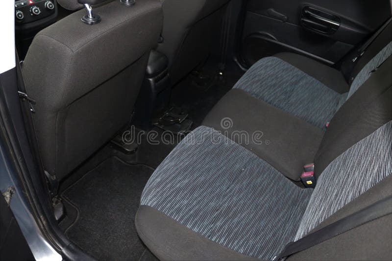 Auto Interior with Back Seats. Stock Image - Image of road, inside ...