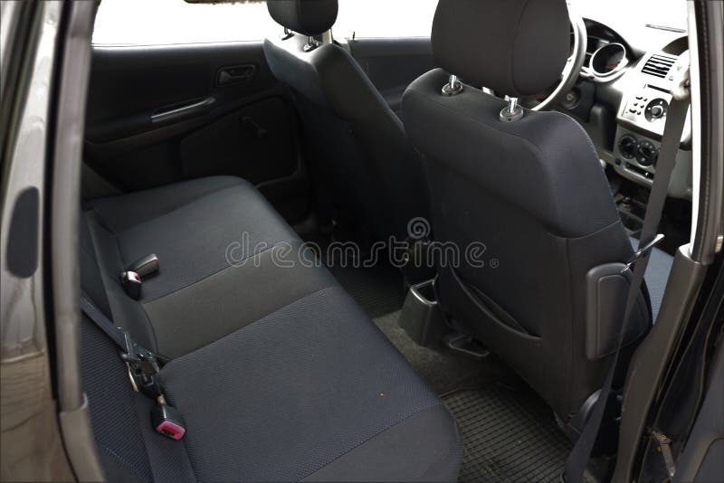 Auto Interior with Back Seats. Stock Image - Image of automotive ...