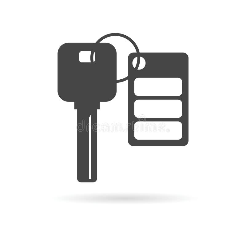 Auto Key with Remote Control Icon Stock Vector - Illustration of shot ...