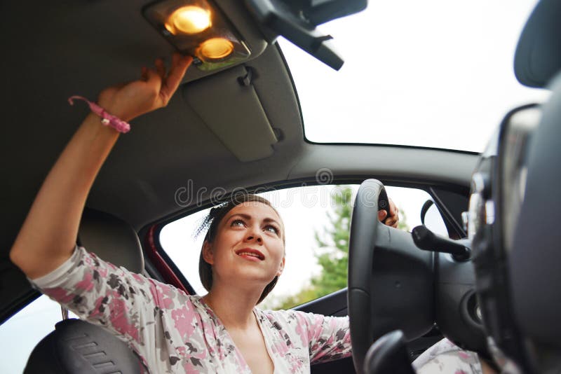 Auto-lady stock image. Image of girl, leasing, driver - 32411043