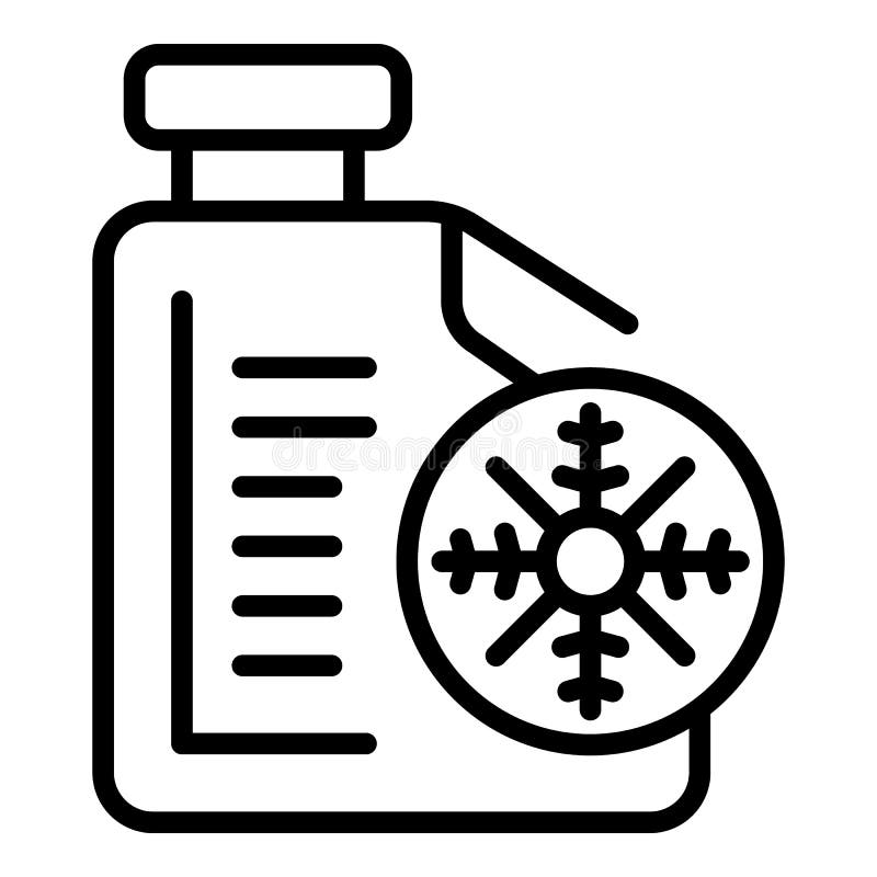 Auto Liquid Icon Outline Vector. Fluid Temperature Stock Vector ...