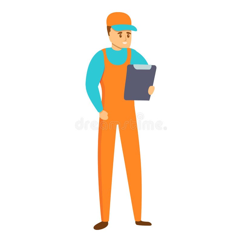 Auto Mechanic Car Checklist Icon, Cartoon Style Stock Vector ...