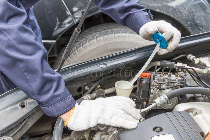 Auto Mechanic Check Engine Car Stock Photo - Image of auto, maintain ...