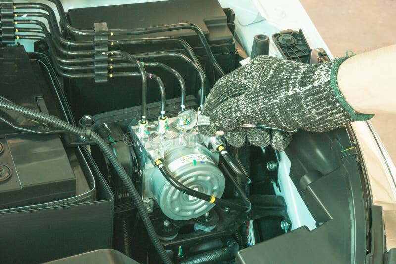 ABS Pump ECU Module on My Car, Car Technology Editorial Photography ...