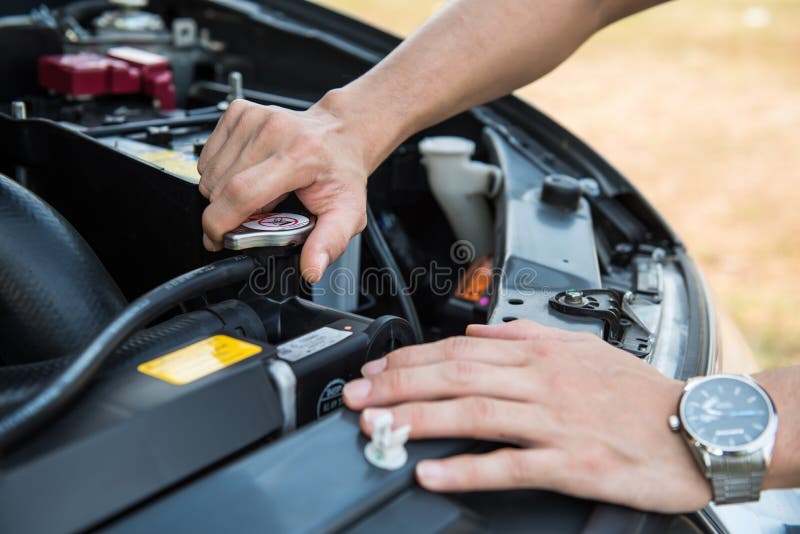 Auto mechanic checking car stock image. Image of look - 67156305