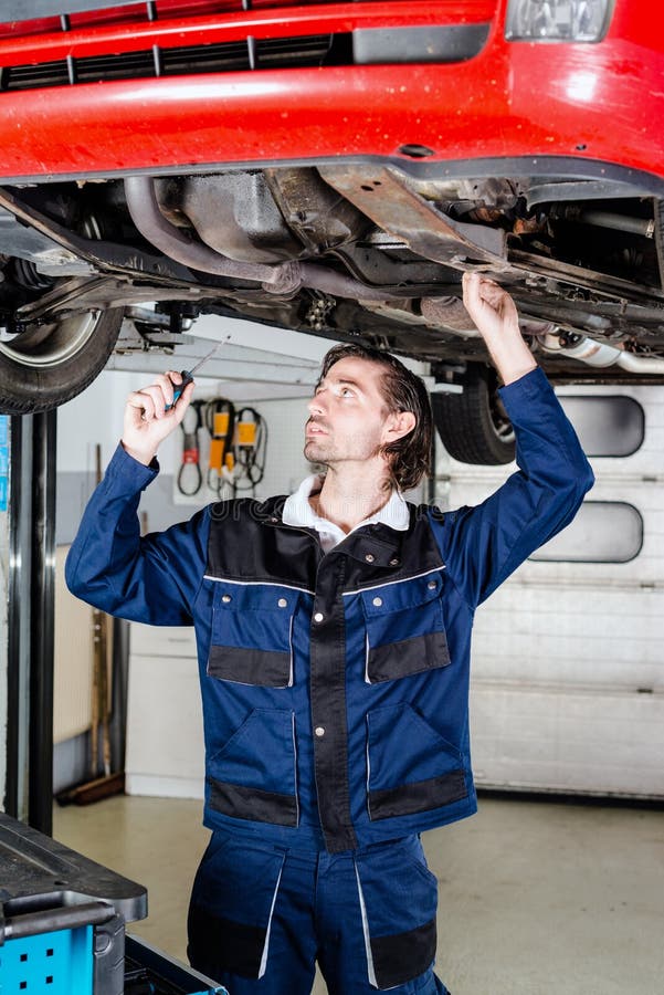 Auto mechanic portrait stock image. Image of auto, service - 64596123