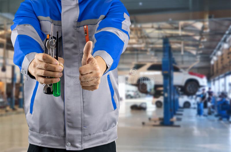Auto Mechanic in the Auto Service Center Car Stock Photo - Image of ...