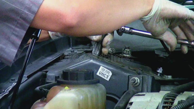 Mechanic Tightening Bolts Close-up Stock Video - Video of bolts ...