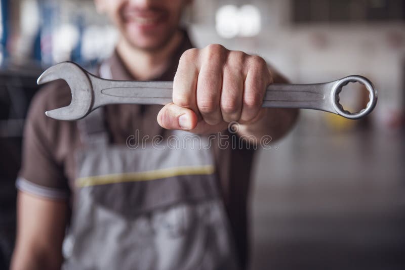 Handsome Auto Service Worker Stock Photo - Image of maintenance ...