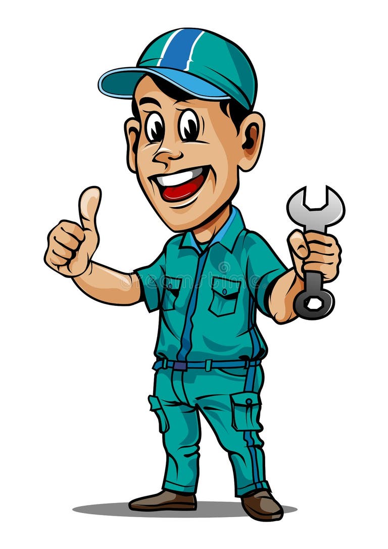 Mascot Auto Mechanic Service Center Stock Illustrations – 13 Mascot ...