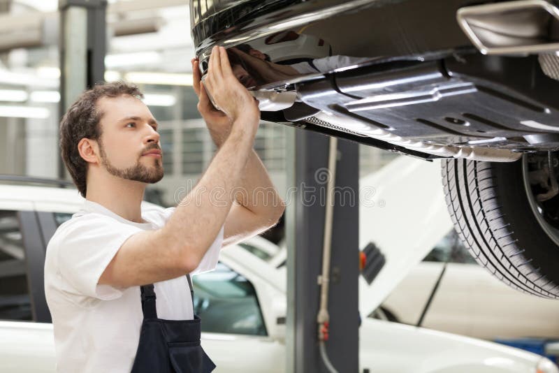 Auto mechanic at work. stock image. Image of mechanic - 32808755