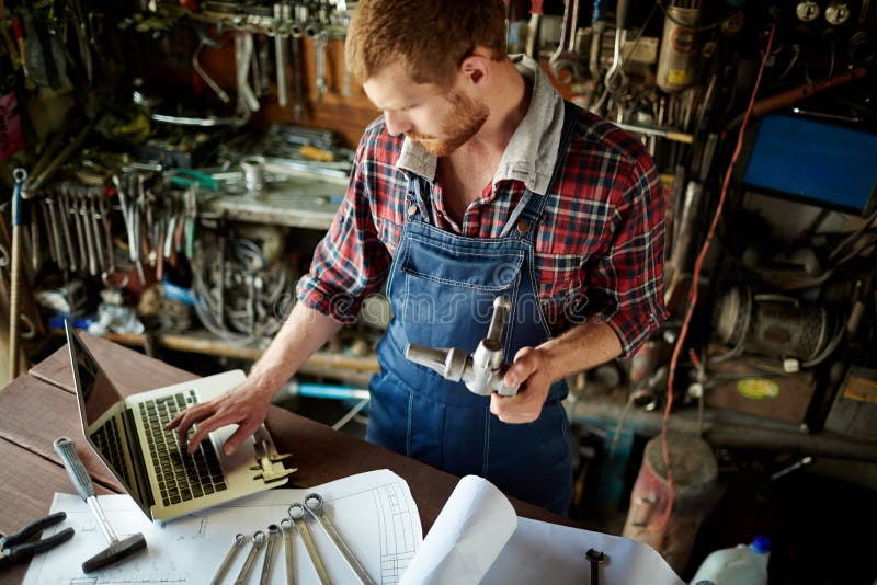 Auto mechanic at work stock image. Image of people, equipment - 74006377