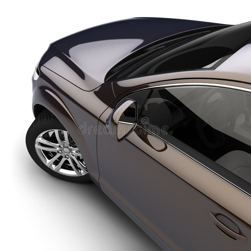 Auto Mit Einem Dunklen Two-tone Lack Stock Abbildung - Illustration von ...