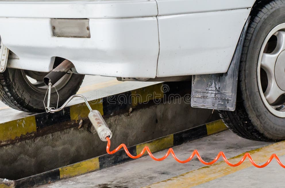 Auto Mobile Exhaust Gas Analyzer Editorial Photography - Image of ...