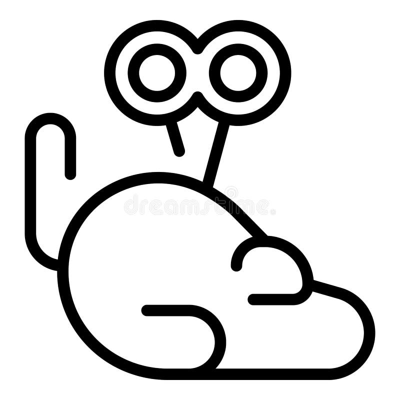 Auto Mouse Icon Outline Vector. Pet Toy Stock Vector - Illustration of ...