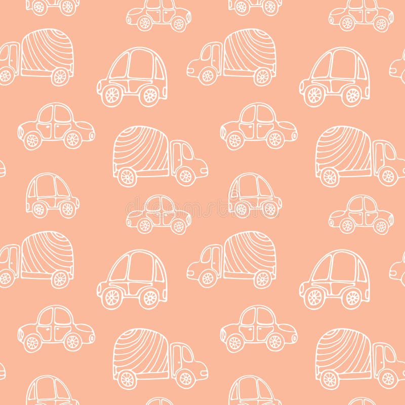 Auto-Muster vektor abbildung. Illustration von schattenbild - 56717240