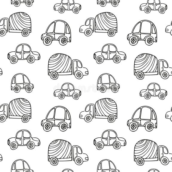 Auto-Muster vektor abbildung. Illustration von zicklein - 56717361