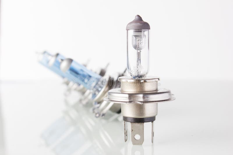 Auto Parts Headlight Bulb Transparent Lamp Light Stock Image - Image of ...