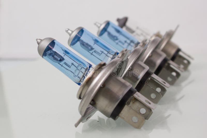 Auto Parts Headlight Bulb Transparent Lamp Light Stock Image - Image of ...