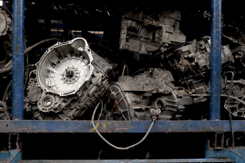 Auto Parts and Secondhand Engine Components in Auto Spare Parts Store ...