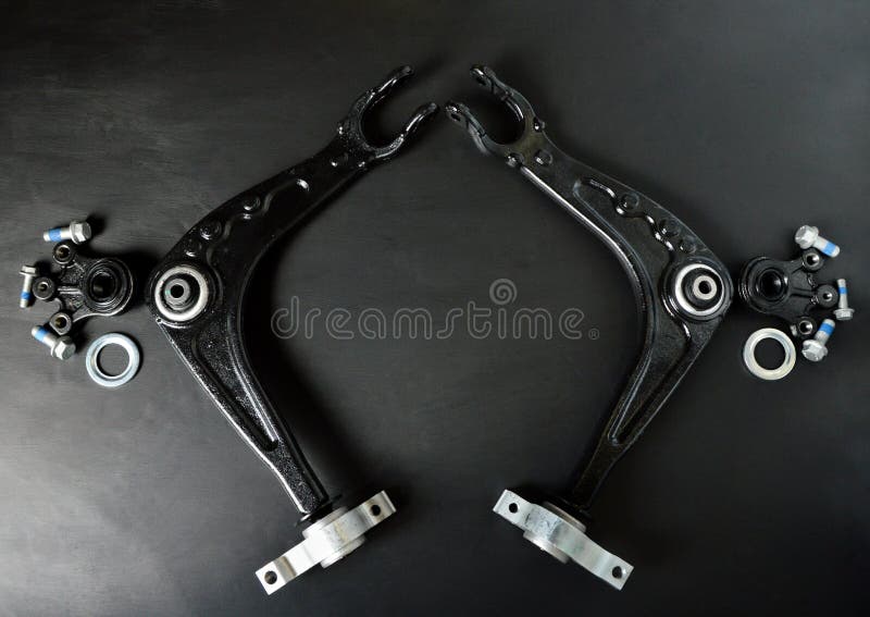 Auto Parts with Suspension Triangle Stock Image - Image of metal ...
