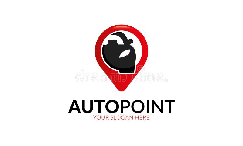 Auto ponto Logo Template ilustração stock. Ilustração de ponto - 108985842