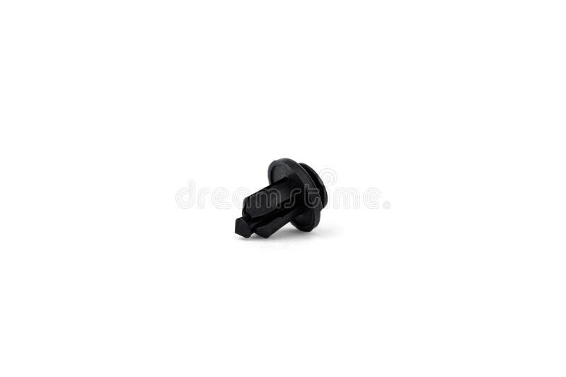 Auto Push Pin Rivets Retainer Clips Isolated on White Background. Stock ...