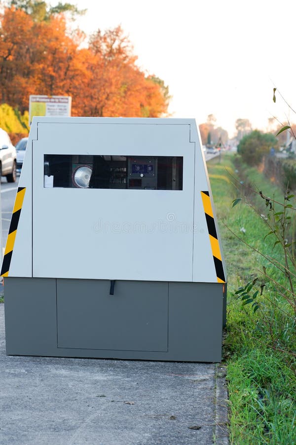 Auto Radar Automatic Speed Camera on the Roadside Control Camera on the ...